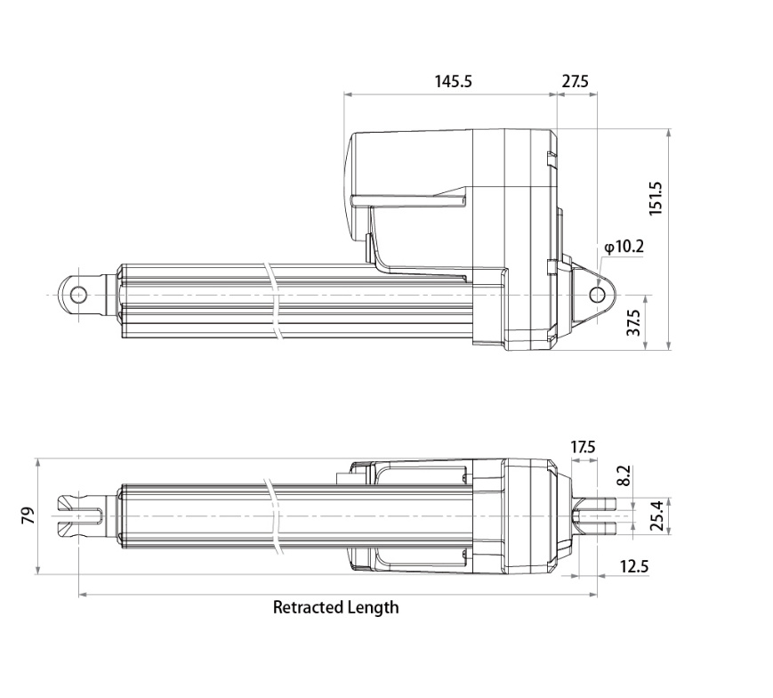 Building Applications Low Noise Heavy Duty Linear Actuator