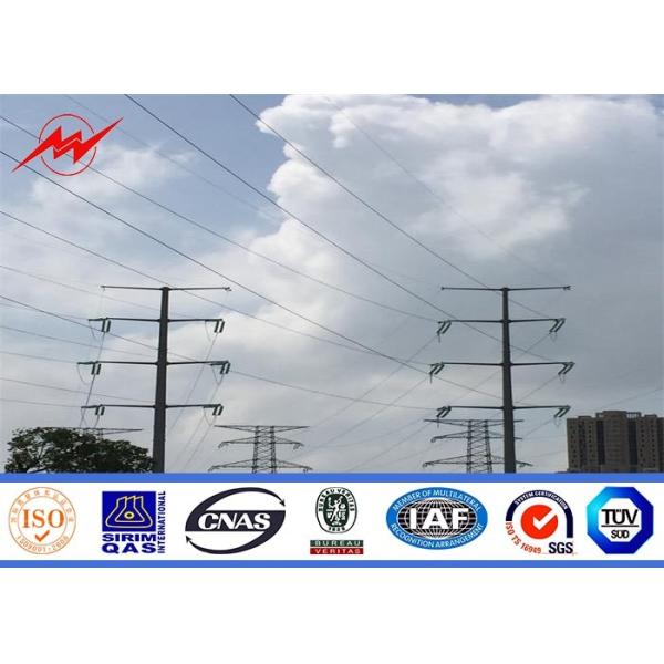 Quality Medium Voltage Electrical Power Pole , Customized Transmission Line Poles for sale
