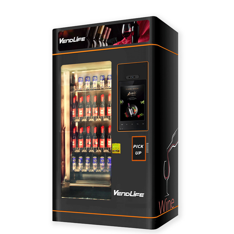 Quality 0.5t Wine Vending Machines In The Hotel Double Tempered Glass for sale
