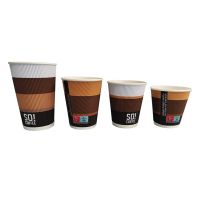 Quality PHA Coated Compostable Paper Cups Biodegradable Insulated For Hot Drinking　 for sale