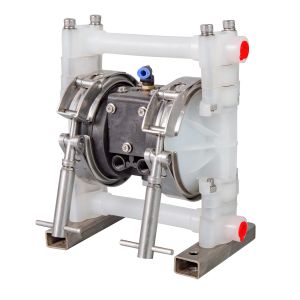Quality 3/8" Dual Double Air Diaphragm Pump Pneumatic PP for sale