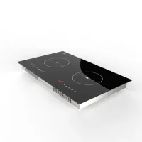 Quality Plastic Black Built In Induction Hob With LED Display Touch Control And Heating for sale