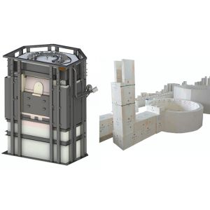 Quality Electric Heating Type Electrical Glass Melting Furnace 10TPD 40%-80% for sale