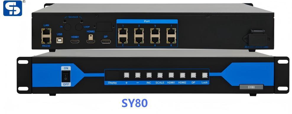 Quality Sysolution Single Window 2 In 1 Video Processor SY80, 8 Ethernet Outputs,5.2 for sale