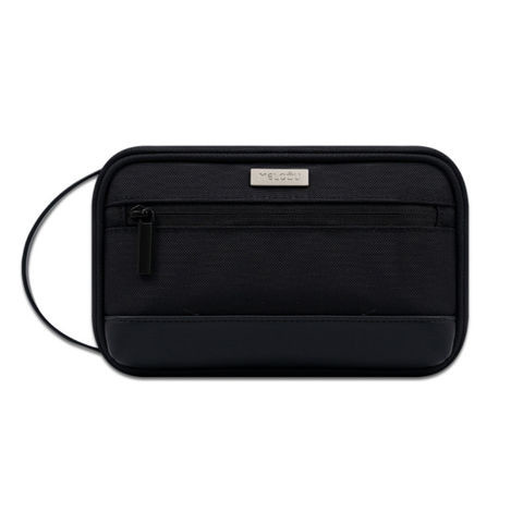 Quality Double Layer Tech Storage Pouch , Black Electronic Organizer Bag for sale