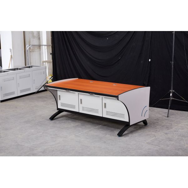 Quality Industrial Control Room Wood Surface Three Person Operating Table with Easy for sale