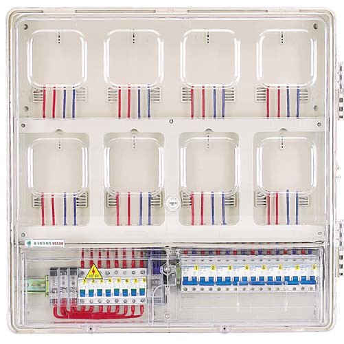 Quality IP44 Single Phase Electric Meter Cabinet Exterior Modular High Mechanical for sale