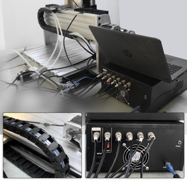 Quality 4 Axis USB MACH3 6040 CNC Router Milling Machine Square Guide Rail Version 2.2KW for sale