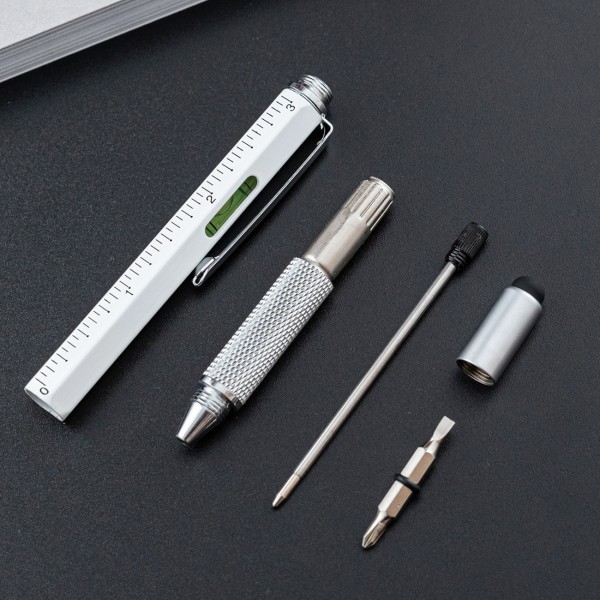 Quality Multifunctional Metal Creative Ballpoint Pen Ruler Screwdriver Touch Screen for sale