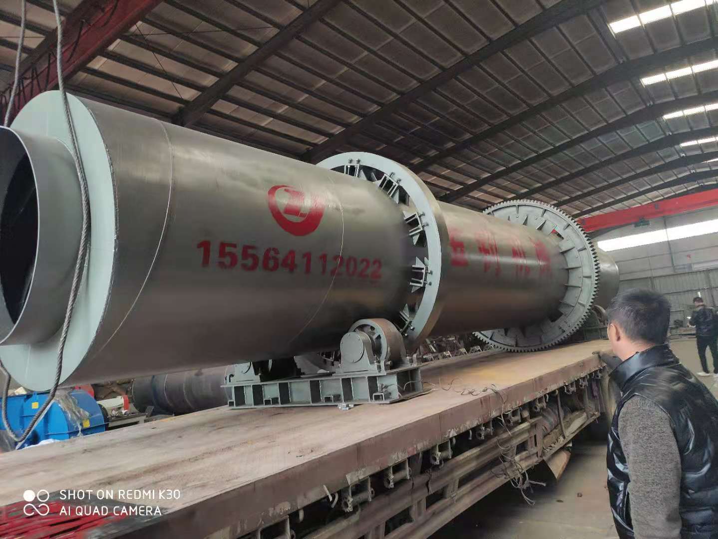 Rotary Movement Wood Sawdust Dryer Carbon Steel Wood Dust Dryer Machine