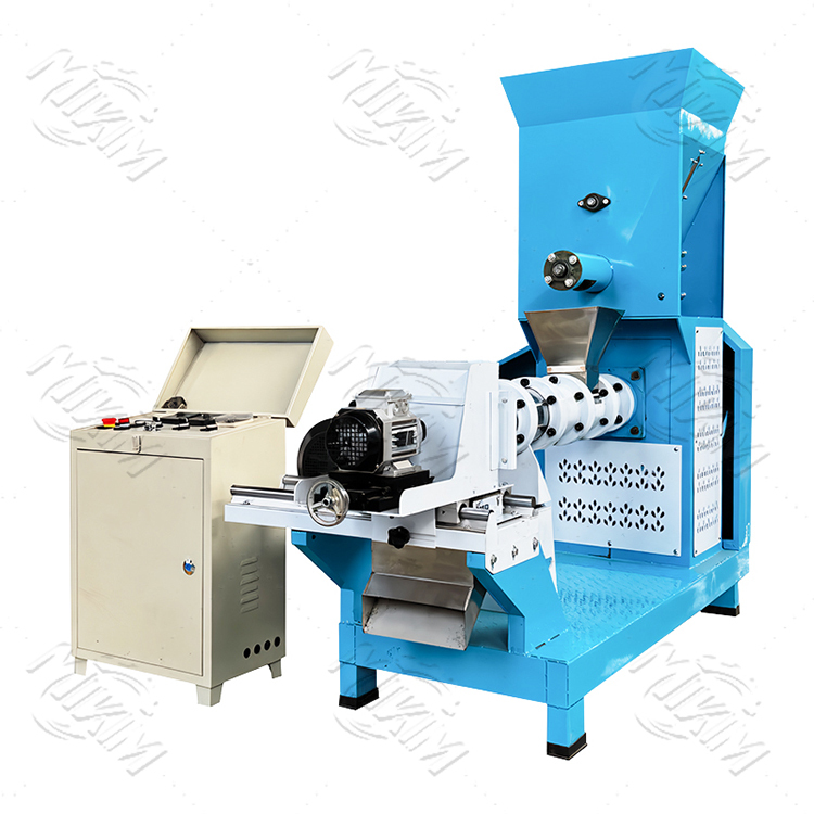 Pet food extrusion machine operation