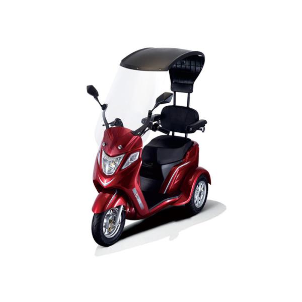 Quality Red Electric Mobility Scooter 60V 20Ah Lead - Acid Battery 40km Travel Range For Adult for sale