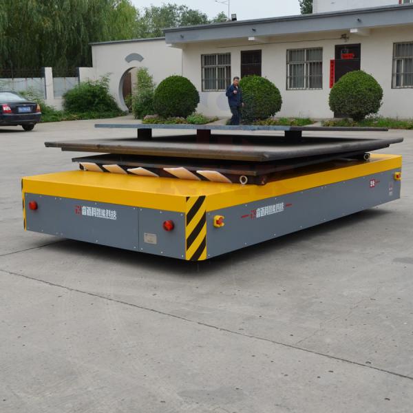 Quality DC Motor Battery Transfer Trolley 5 Tons Heavy Load Stepless Speed Adjusting for sale