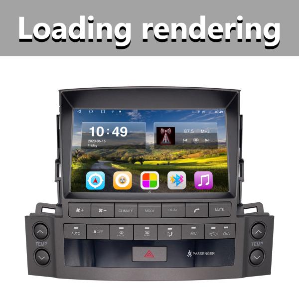 Quality 2012-2015 LX570 Lexus Android Head Unit 9 Inch Plastic frame for sale