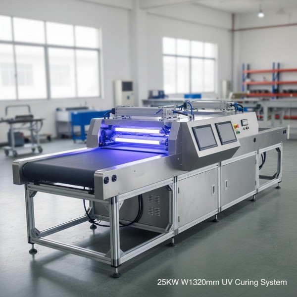 Quality 25KW W1320mm Two Lamps Uv Light Curing Machine Conveyor Systems for sale