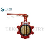 Quality Resilient Seated API609 Butterfly Valve , Lever Operation Miniature Butterfly for sale