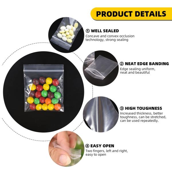Quality Custom Logo Compostable Zipper Bag Transparent Plastic Packaging for Easy Open for sale