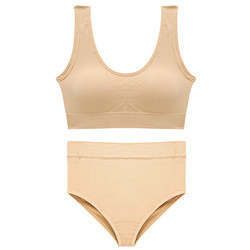 Quality Seamless Plus Size Bra Sets Breathable Full Brief Underwear Sets for sale
