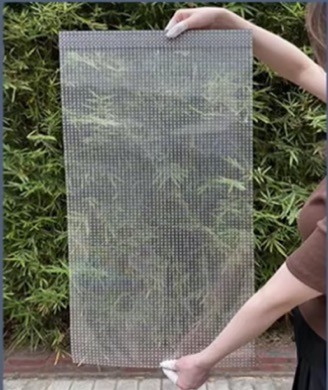 Quality Lightweight Flexible Transparent Led Billboard Advertising Screen Anti UV P2 for sale