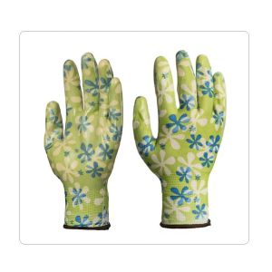 Quality Office General Work Transparent Nitrile Gloves With Seamless Polyester Liner for sale