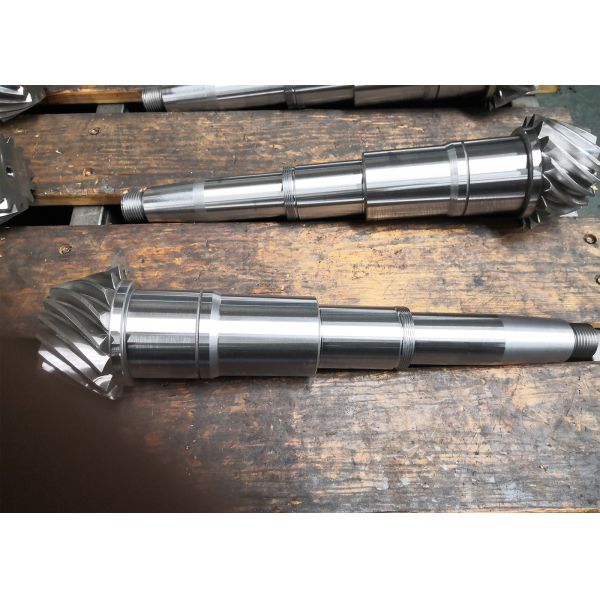 Quality High-Precision Right Hand Spiral Bevel Gear Shaft 6.5 Module 503mm Length for sale