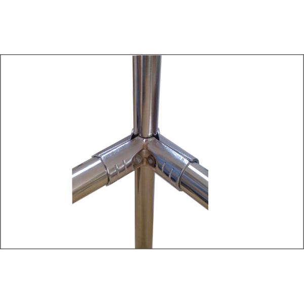 Quality Stamping Zinc / Nickel / Chrome Pipe Connectors For Racking System for sale