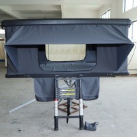 Quality 4 Season Folding Roof Top Tent 320G Polyester Cotton Fabric Aluminum Shell Roof for sale