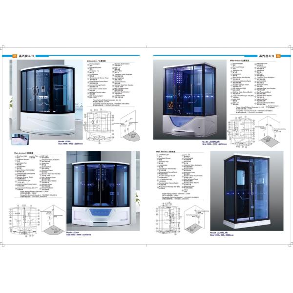 Quality Multi Functional Steam Shower Bath Cabin Steam Shower Pods Safety Elegant for sale