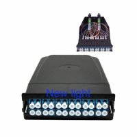 Quality FTTX Optical Fiber MPO Cassette Module with 12 Fibers MPO-LC Connector and for sale