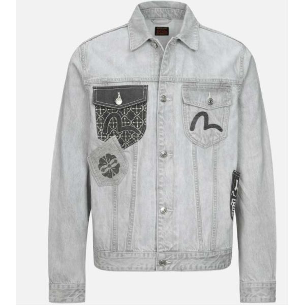 Quality Light Gray Washed Denim Jacket For A Modern And Versatile Look for sale