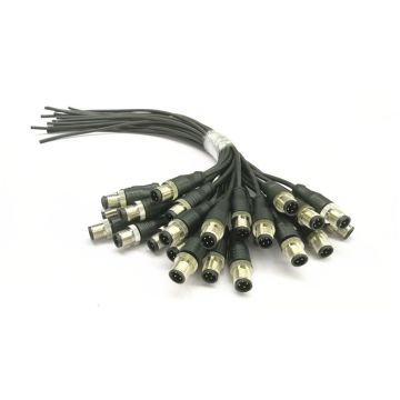 Quality Over - Molded Circular Connector Cable Assembly M12 Sensor Cable Length 100 / for sale