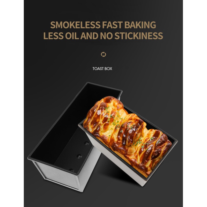 Aluminum Toast Box High Quality Bakery Durable Non-Stick Bread Baking Mould