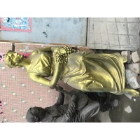 Quality Outdoor Garden Landscape Sculpture , Cast Copper European Roman Portrait for sale