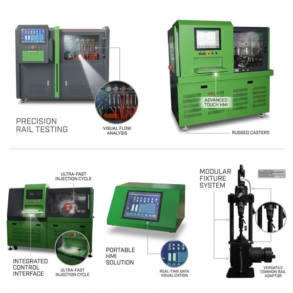 Quality Modular Customizable Common Rail Pump Test Bench with PC Data Acquisition and for sale