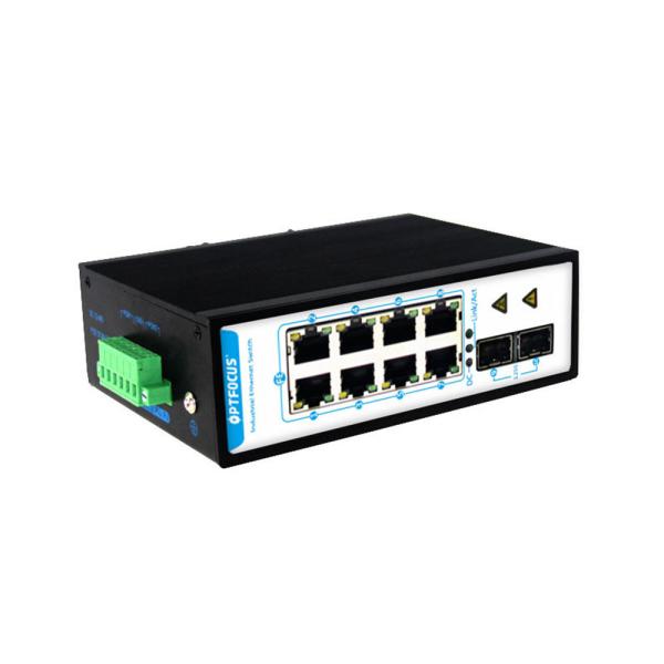 Quality Broadcast Storm Controlled Industrial Ethernet Switch Redundant Dual DC Power for sale