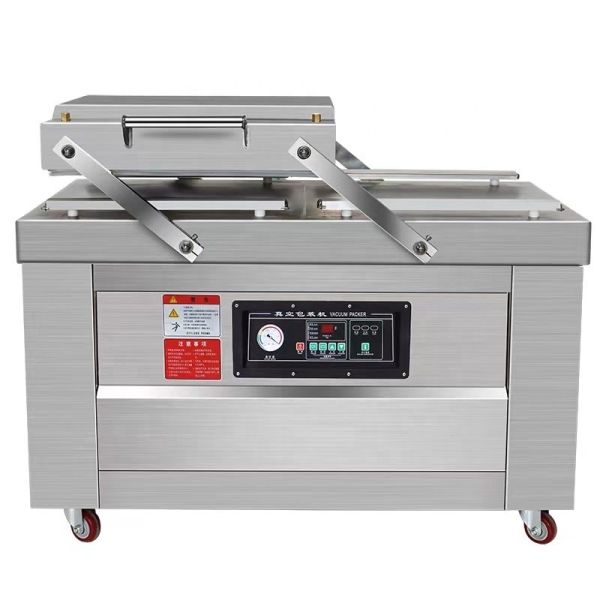 Quality 150 KG Capacity Double Chamber Vacuum Packing Machine for Olives and Manioc DZ-400/2S for sale