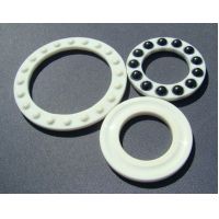 Quality Single Direction Ball 51100 Ceramic Thrust Bearing White Or Black for sale