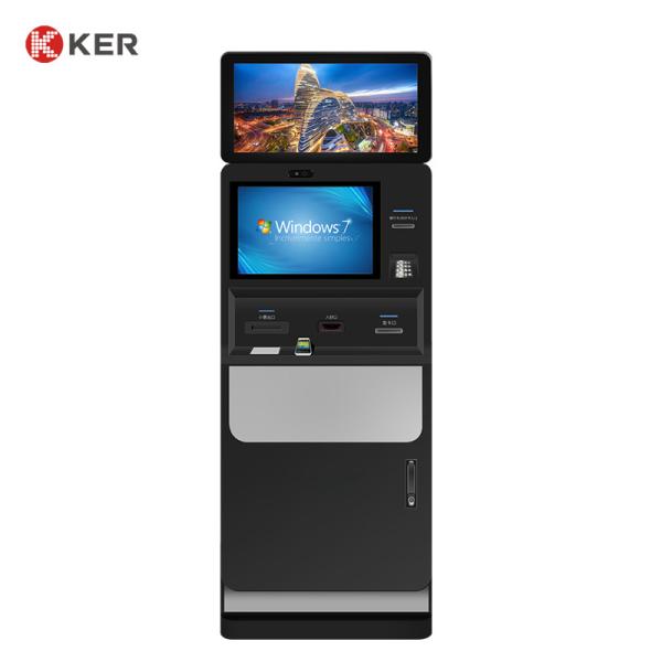 Quality 300cd/m2 19 Inch 23.6 Inch Dual Screen Hotel Self Check In Kiosk for sale