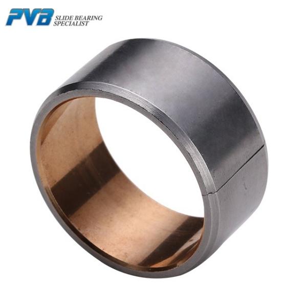 Quality Stainless Steel Based Bronze Graphite Deva Bimetal Bushing Bearing PTFS-1 for sale