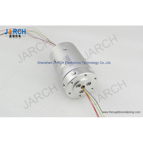 Quality 6 Passages Electric Swivel Slip Ring 2A Current With Aluminium Alloy Housing for sale