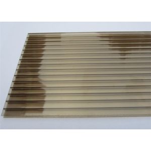 Quality Color Bronze 6mm / 8mm Double Wall Polycarbonate Greenhouse Panels Multi Purpose for sale