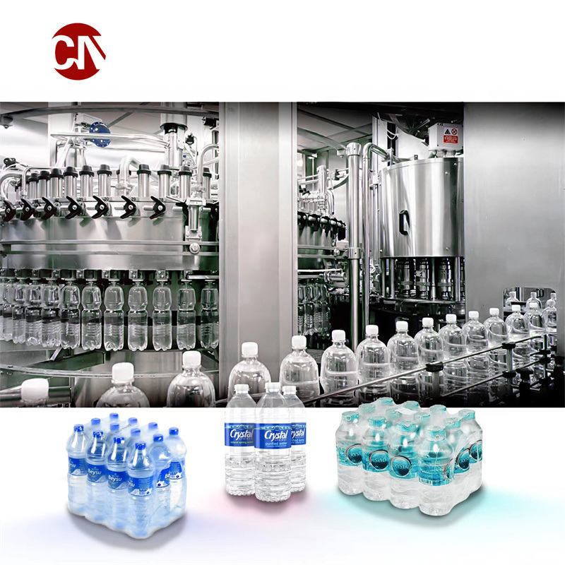 Full Set Complete Automatic Pet Plastic Small Bottle Drinking Mineral Water Production Line / Bottle Water Filling Machine