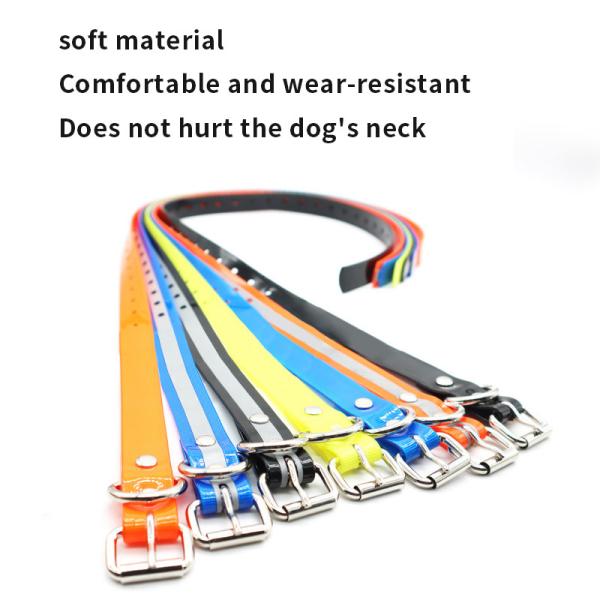Quality All-Season Reflective Dog Collar Hundehalsband No Pull Adjustable TPU Hardware for sale
