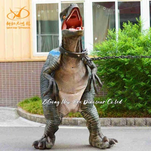Quality Realistic Blue Dinosaur Costume for Adults Human Control 3-4m for sale