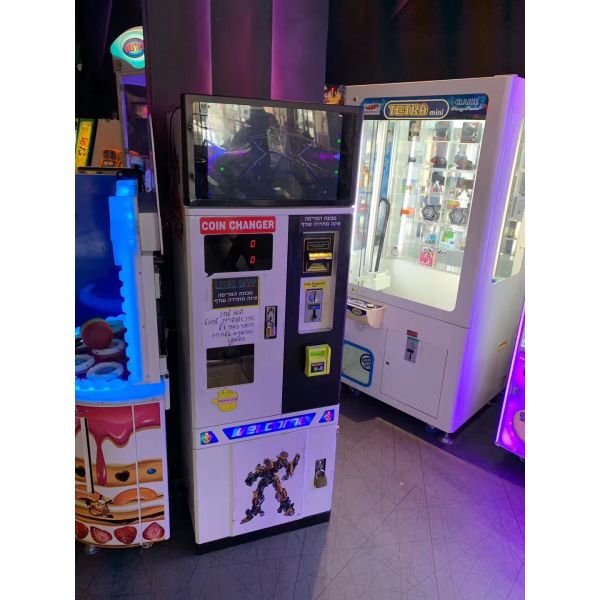 Quality ICT bill acceptor Automatic Coin Change Machine Money Changer LED Coin Exchange for sale