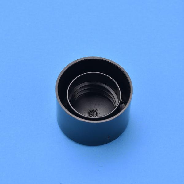 Quality Black 20mm Screw Cap , Smooth Closure Plastic Bottle Lid for sale