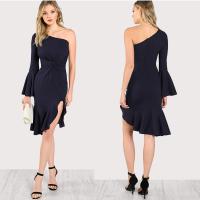Quality Summer one shoulder women fashion dress for sale