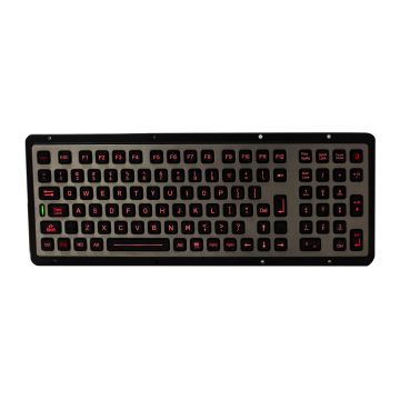 Quality Small IP65 dustproof and waterproof panel mount keyboard with 103 keys for sale