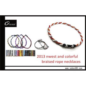 Popular Health Balance Sports Magnetic Tornado Titanium Necklace