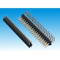 Quality 2.54mm Pin Header Dual Row Stright Type Gold Plated LCP Pcb Connector for sale